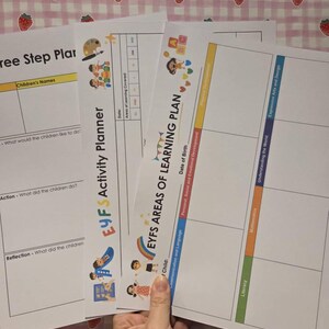 Day Care Planning Sheets, EYFS Plan Activity Plans, Childminder Forms ...