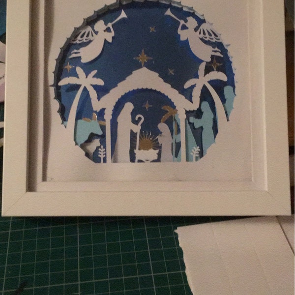 Nativity Shadow Box SVG, 3d Papercut Religious Layered Paper Art ...