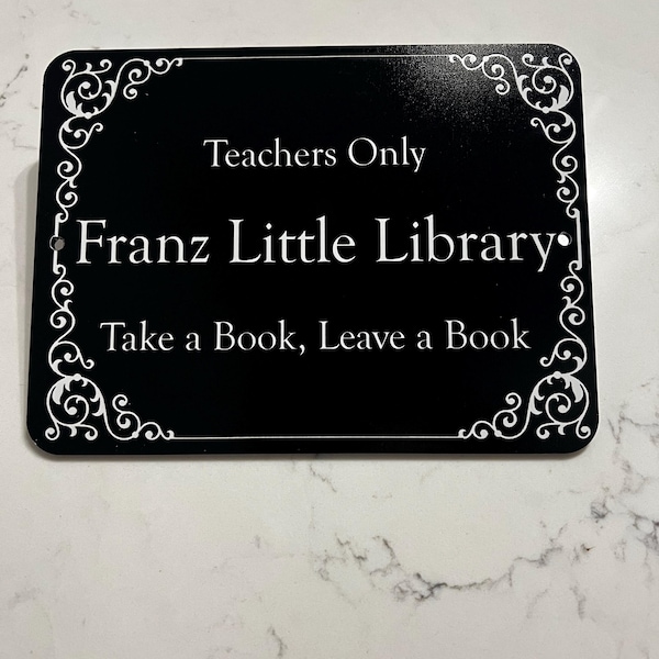 Custom Free Little Library Sign: Metal Outdoor Book Exchange - Etsy
