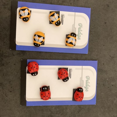 Bumble Bee / Honey Bee Fridge Magnet Set of 4 With Gift Box. Teachers ...