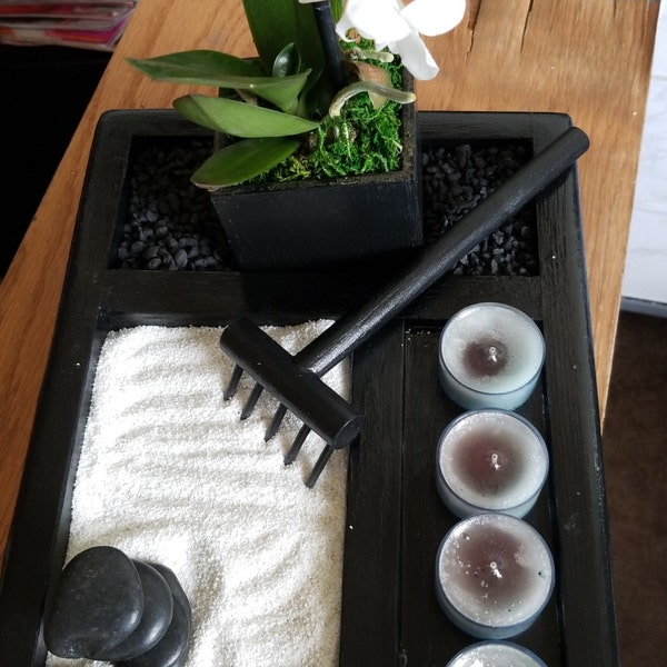 Zen Garden, Tabletop Zen Garden, Desktop Zen Garden, Zen Garden Kit ...