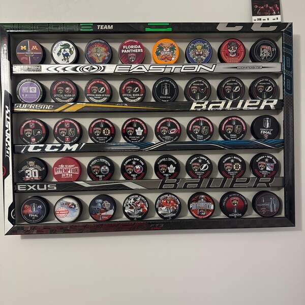 Rustic US Flag W/vintage Wood Hockey Sticks (hockey Flag, Hockey Decor ...