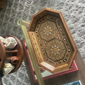 Wooden Mosaic Panel,islamic Calligraphy, Wall Hanging , Inlaid With ...