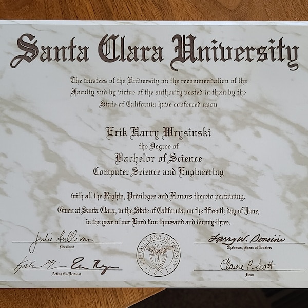 High School Diploma Plaque, Graduation Gift, Custom Diploma Certificate ...