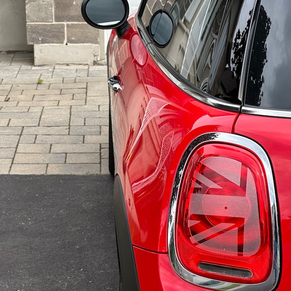 ETCHED Union Jack Rear Tail Light Cooper Stickers Decals for MINI F55 ...