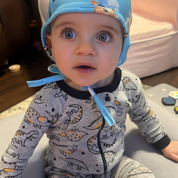 All Mesh Baby Pilot Hat, Giddy Baby Hat, Hat With Ties or Snaps ...