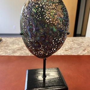 Hand Carved Pearl Mussels Shell Large Sizewith - Etsy