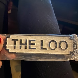 NEW Antique / Retro Style Toilet Door Sign Loo Iron Black Plaque Pub ...