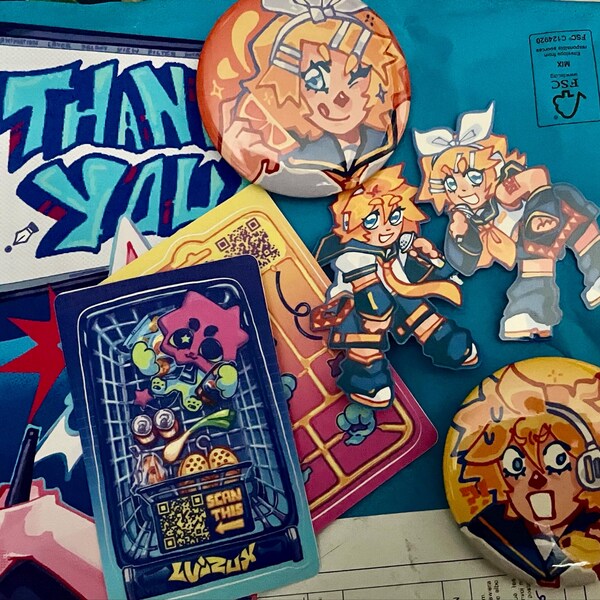 VOCALOID Round Badge Pins -miku - Luka - Rin - Len - Etsy