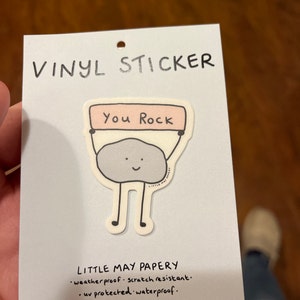 You Rock Vinyl Sticker // Cute Sticker // You Rock Sticker - Etsy