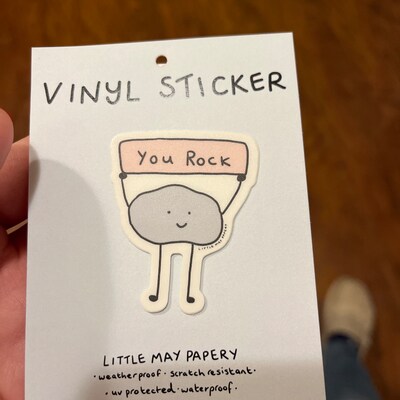 You Rock Vinyl Sticker // Cute Sticker // You Rock Sticker - Etsy
