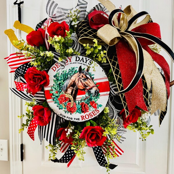 Hello Spring Wreath Sign, Spring Wreath Signs, Tulips and Daisies ...