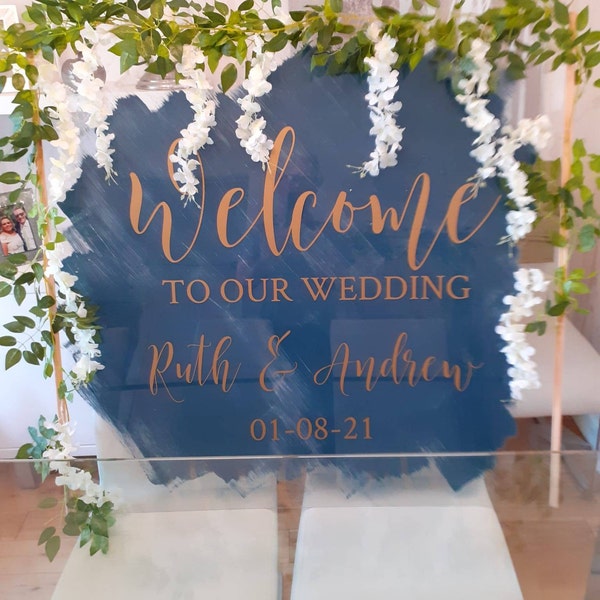 Vinyl Sticker Decal for Wedding Welcome Sign // to Fit A1 or A0 Sign ...