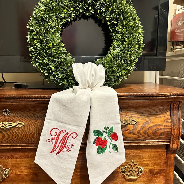 Monogrammed Mug Rug, Embroidered Mug Rug, Floral Mug Rug, Personalized ...