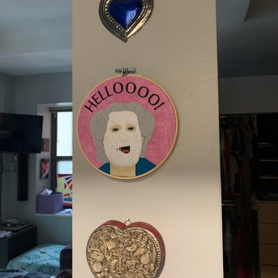 HELLOOOO Mrs. Doubtfire Embroidery Hoop Art 6 or 8 Inch Hoop Art or ...