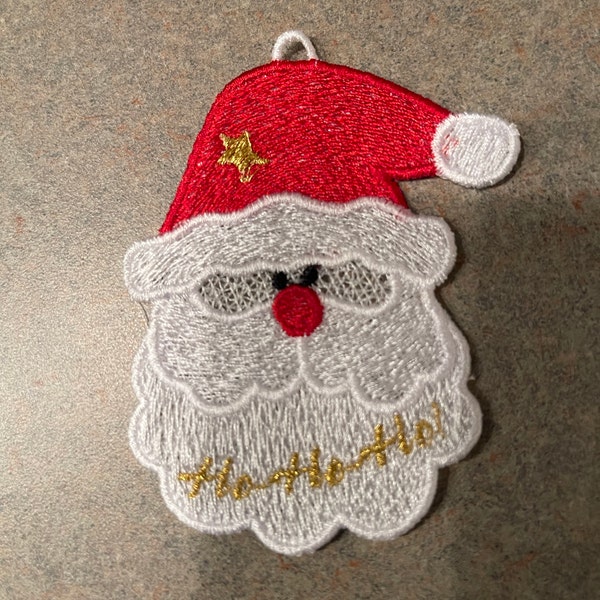 FSL Santa Ornament - Free Standing Lace Instant Download Machine ...