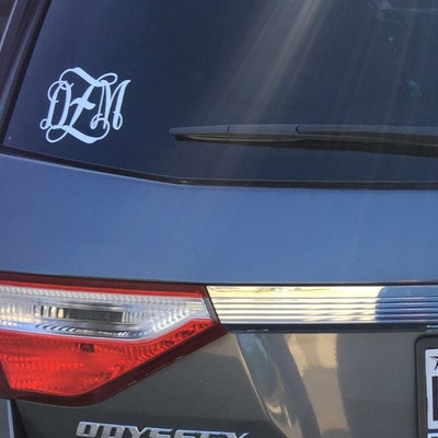 Monogram Decal for Car / Truck 5.5 Inches Many Styles and Sizes - Etsy