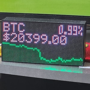 Crypto Ticker Stocks Forex LIVE Price Wifi LED Display - Etsy UK