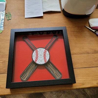 3D Baseball Mandala SVG, 3D Baseball SVG, Layered Baseball, Baseball ...