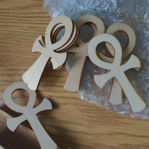 Wooden Ankh Shape for Crafts and Decoration - Laser Cut - Ankh Charms ...