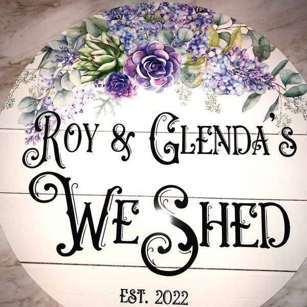 Personalized She Shed Sign, She Shed Gift, Lavender Custom Woman's Shed ...