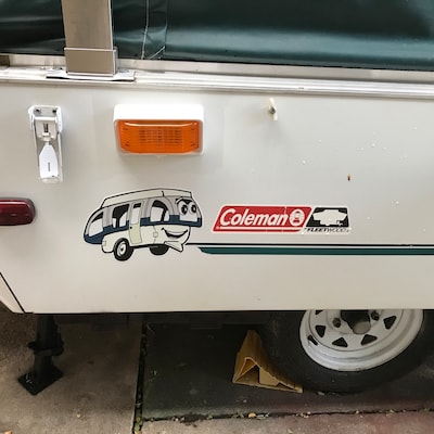 Vintage Coleman Pop-up Camper Decal 13.67x3 - Etsy