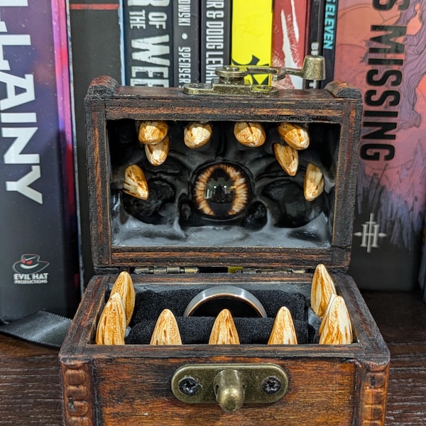 Dungeons and Dragons Mimic Dice Storage Chest, Tabletop Rpg Dice Vault ...