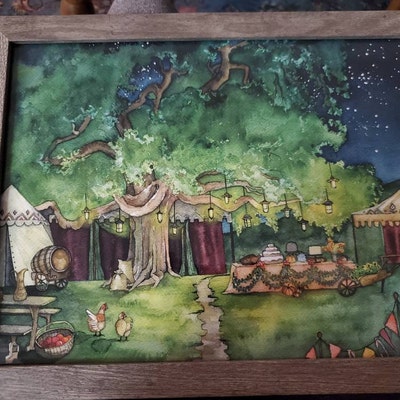 Party Tree Painting, Bag End, Fantasy Art, Fantasy Painting, Lord, Jrr ...