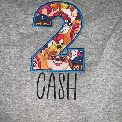 Bold Block Wide Satin Stitch Numbers, Birthday Number Applique Machine ...