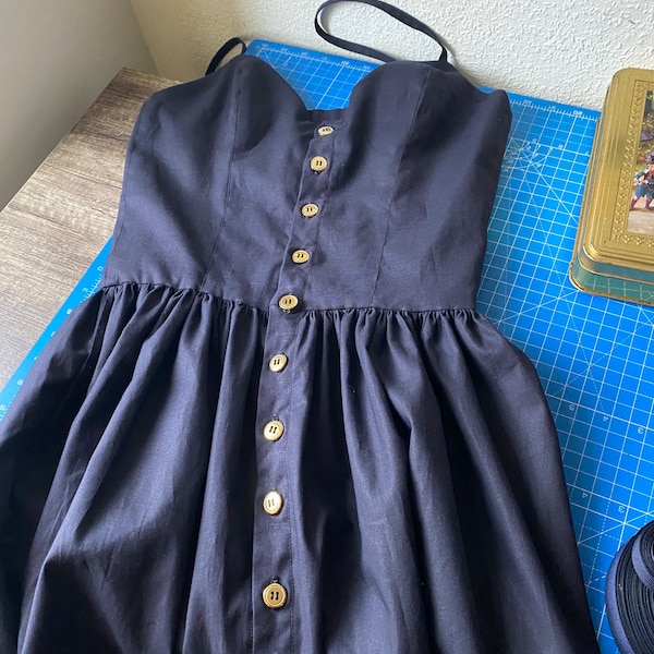 Buttondown Dress Pattern: Rosa Sundress, Mini & Midi (PDF Sewing ...