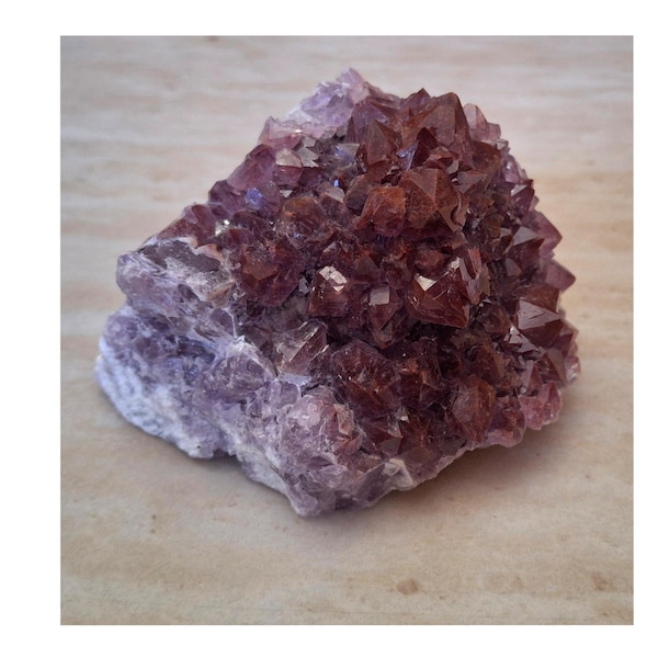 Angel Phantom Quartz Bubble- Amphibole Quartz- Hematite, Limonite ...