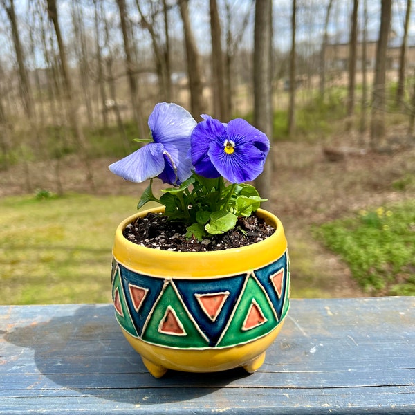 Turquoise Ceramic Drink Glass, 8 Oz - Etsy