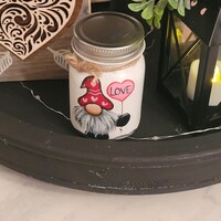 Valentines Day Gnome Mini Mason Jar, Love Perfect Mason, Tiered Tray Decor - Etsy Canada