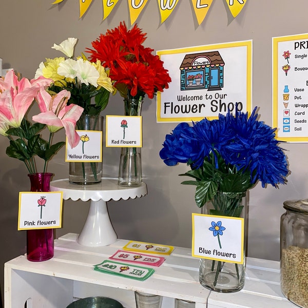 Flower Shop Dramatic Play Pack | Spring Themed Pretend Play Printables ...