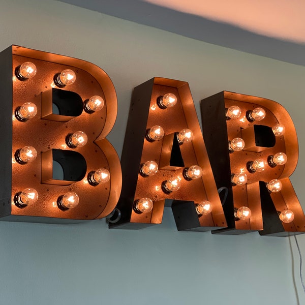 12" Marquee Letters, Light up Letters - Etsy