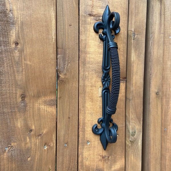 Wrought Iron Handle, Barn Door Handle, Metal Handle, Hand Forged ...