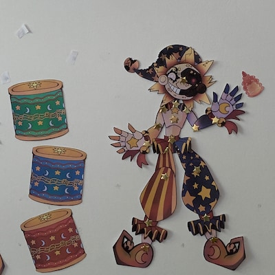 Digital PDF Eclipse Paper Puppets FNAF Ruin - Etsy