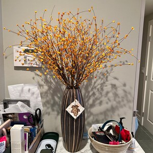 Tall Fall Foliage Stem for Vase, Artificial Leaf Branch, Fall Branch ...