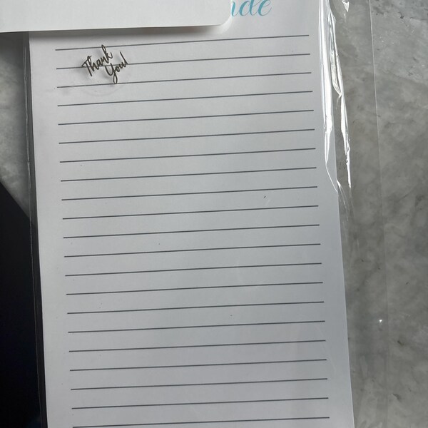 Personalized Note Pad, Custom Teacher Notepad, Writing Pad, Gift for ...