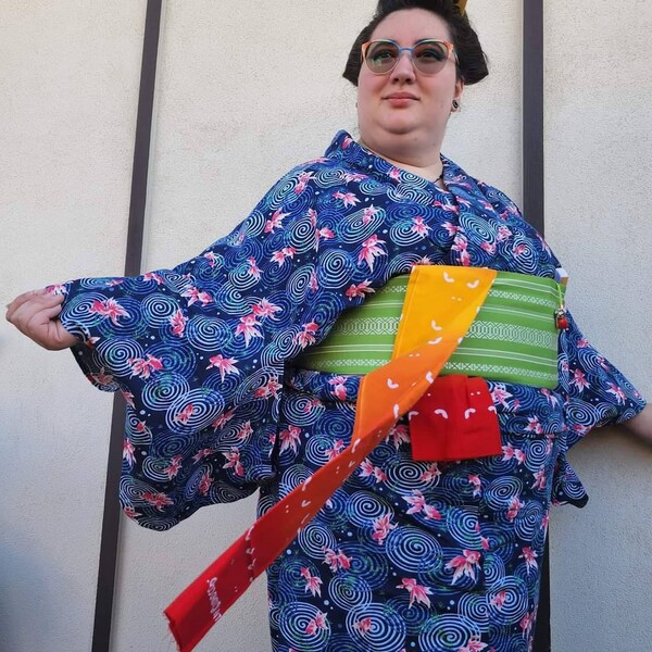 Japanese Kitsuke Accessory Obimakura / Obi-makura With a Cotton Gauze ...