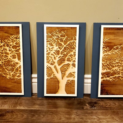 Tree Wall Hanging CDR, CNC File, Wall Panels, Room Decor, Tree Patterns ...