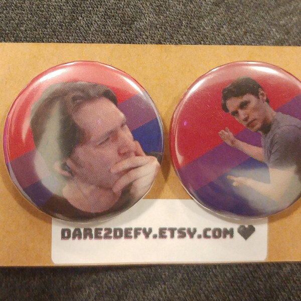 Jerma985 - Jerma Twitch Streamer Bisexual Flag Meme Pins Bi Rights Set of 2 Buttons - 1.25 Inch ...