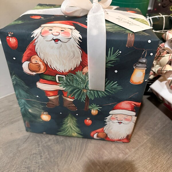 Luxury Timber Gift Wrapping Paper Christmas Birthday | Elegant Luxury ...