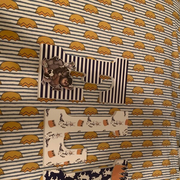 Where the Wild Things Are Letters - Custom Designed Wooden Letters ...