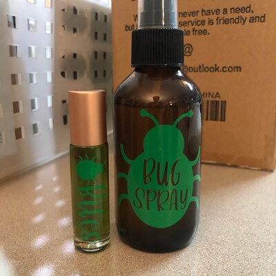Bug Spray Label, Bug off Label, Essential Oil Labels, Bug Spray Decal ...