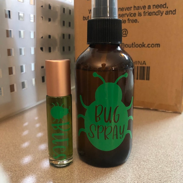 Bug Spray Label, Bug off Label, Essential Oil Labels, Bug Spray Decal ...