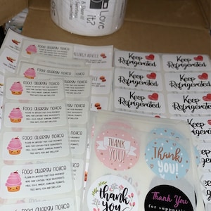 Allergen Labels, Small Food Labels, Allergy Labels, Peanuts Food Labels ...