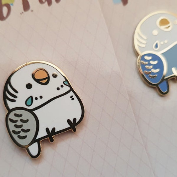 Pudgy Budgie Enamel Pin - Etsy Australia