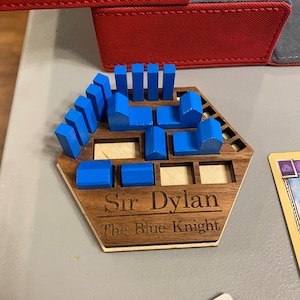 Personalized Game Piece Holders for Popular Game Board Finished Walnut ...