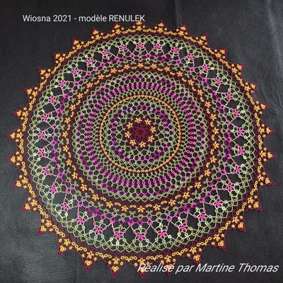 Doily coral Reef PDF Original Shuttle Tatting Pattern by Renulek ...